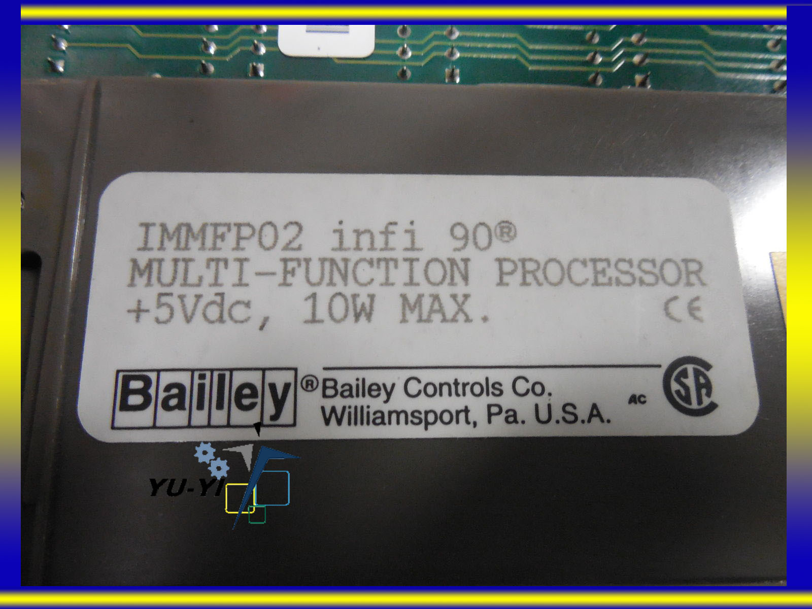 Bailey Controls IMMFP02 infi 90 Multi-Function Processor Card - PLC DCS SERVO Control MOTOR ...